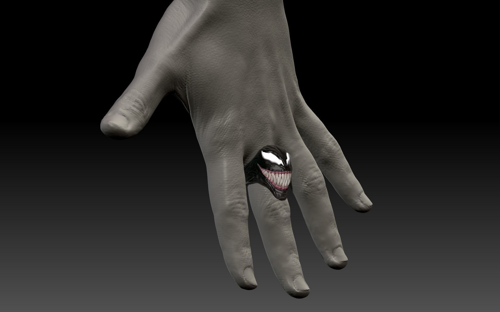 Venom Ring 3D model 3D printable | CGTrader