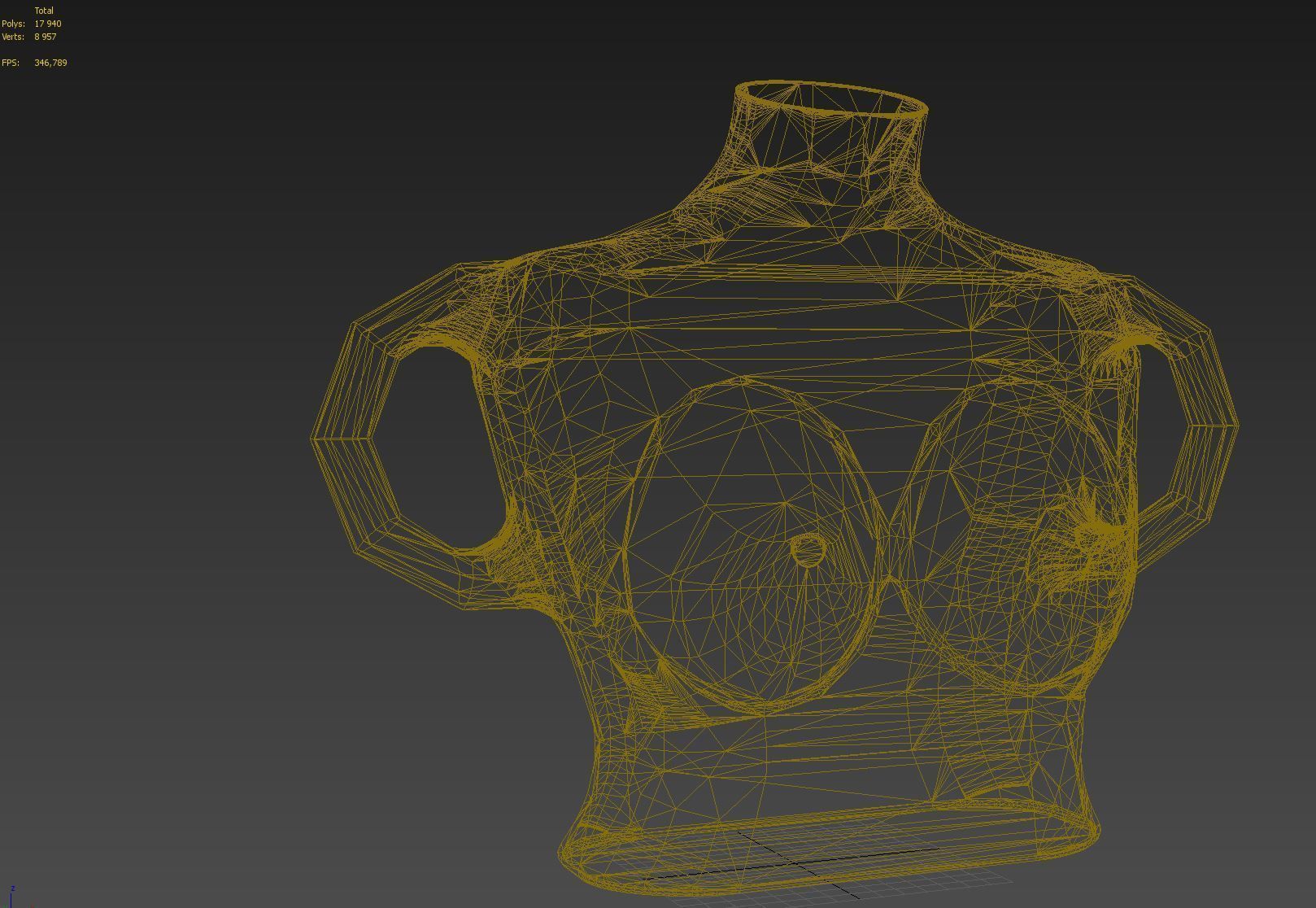 Vase female breast 3D model 3D printable | CGTrader