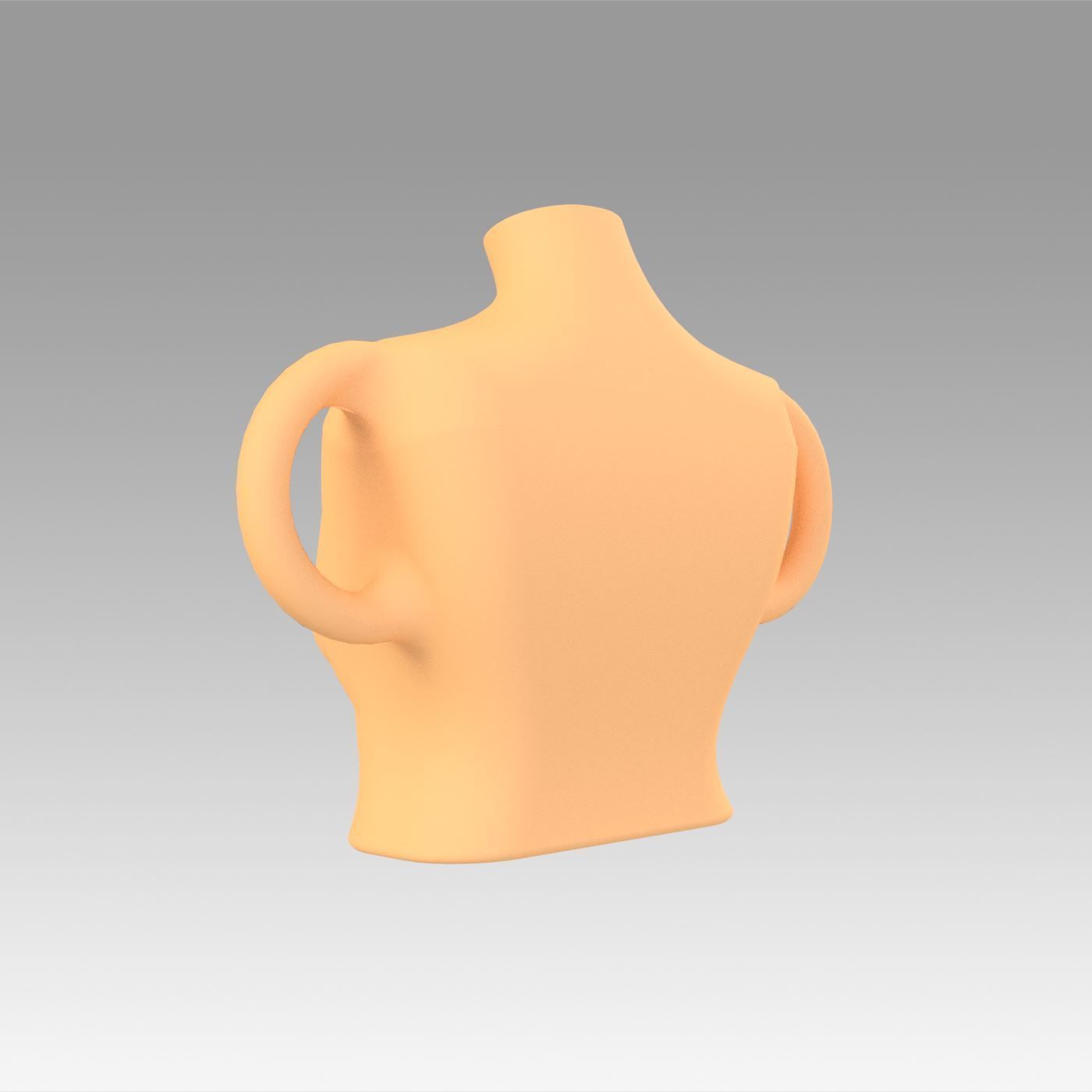 Vase female breast 3D model 3D printable | CGTrader