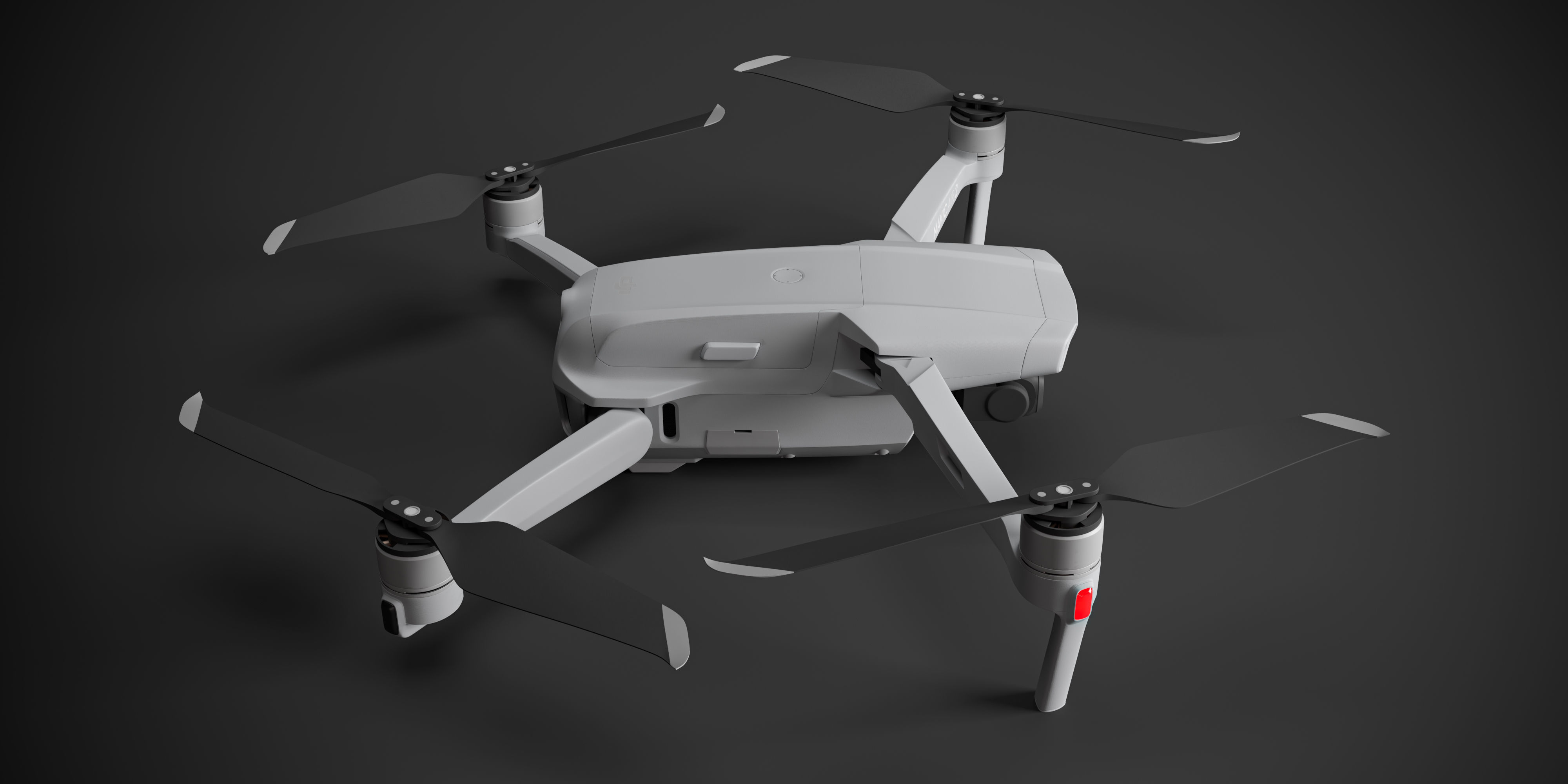 DJI Mavic Air 2 drone with transmitter 3D model | CGTrader