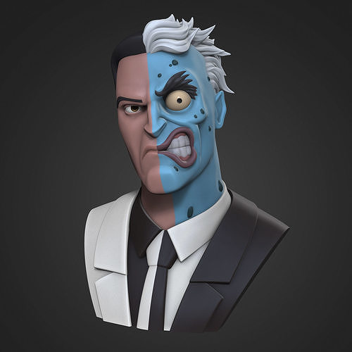Animated Two Face Cosplay