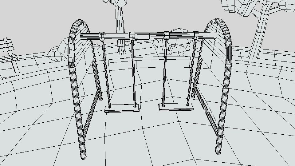3D model Low Poly Cartoon Playground Scene VR / AR / low-poly | CGTrader