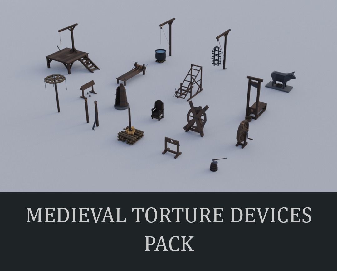 Medieval Torture Devices pack 3D model | CGTrader