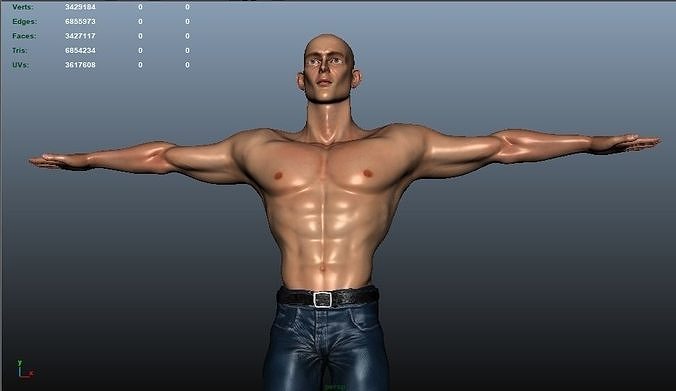 The Bodyman man free 3D model | CGTrader