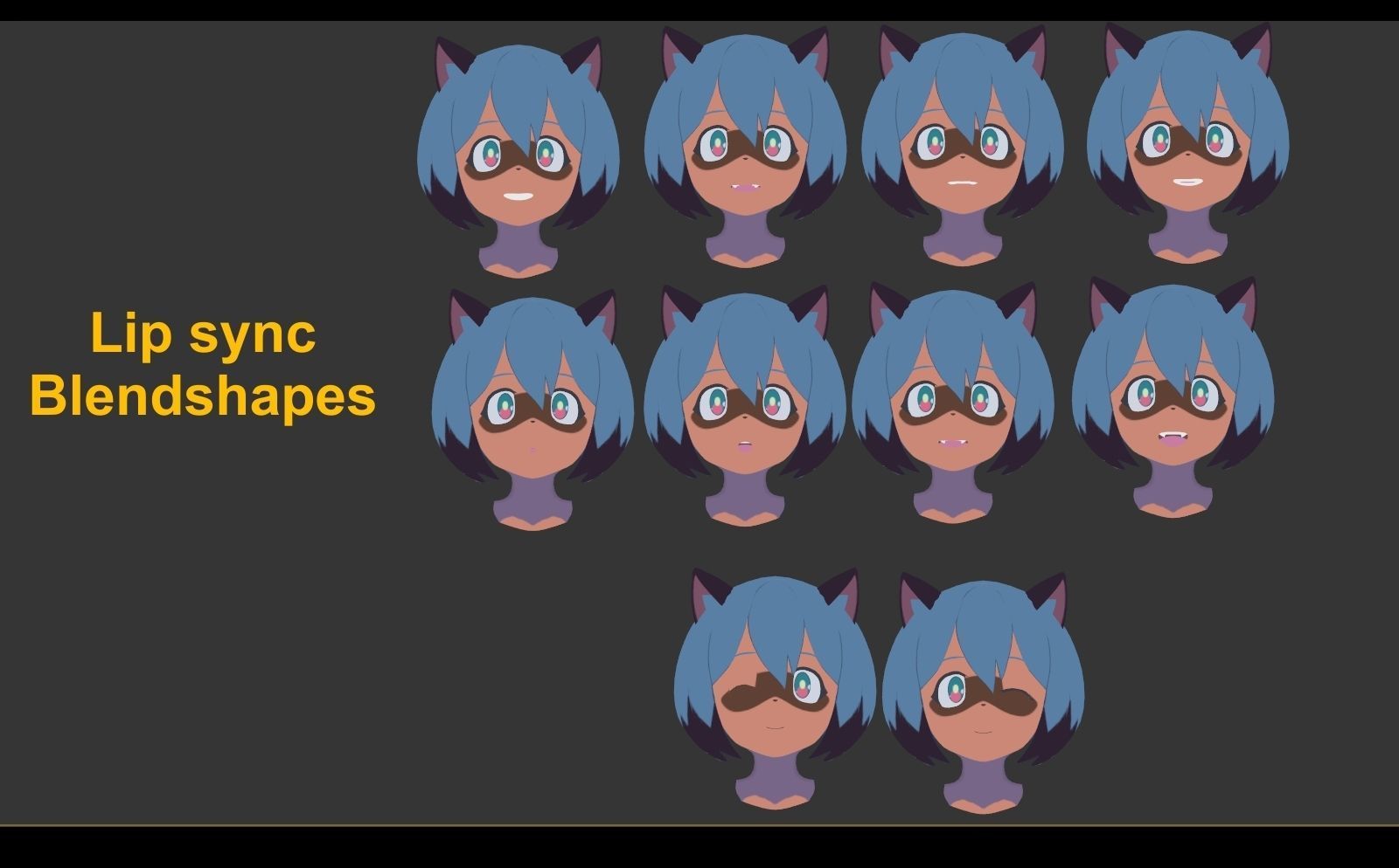Michiru Brand New Animal 3D model rigged | CGTrader