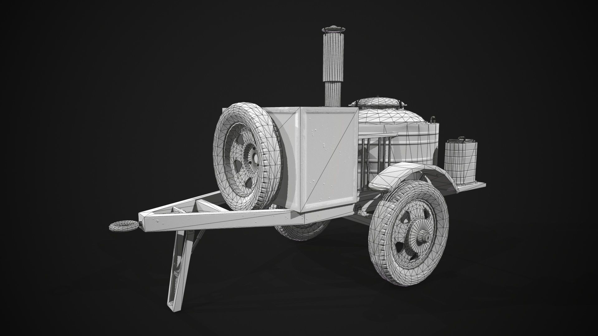 3D model Field kitchen KP-42 VR / AR / low-poly | CGTrader