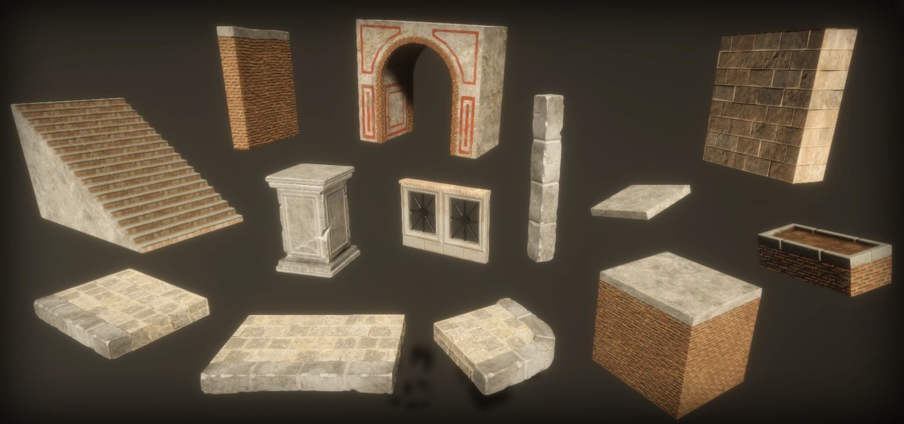 Roman City Set 3D model | CGTrader