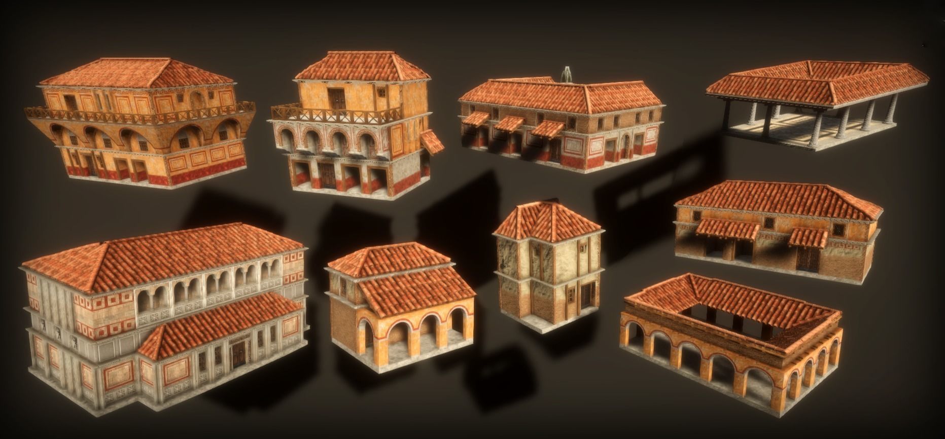 Roman City Set 3D model | CGTrader