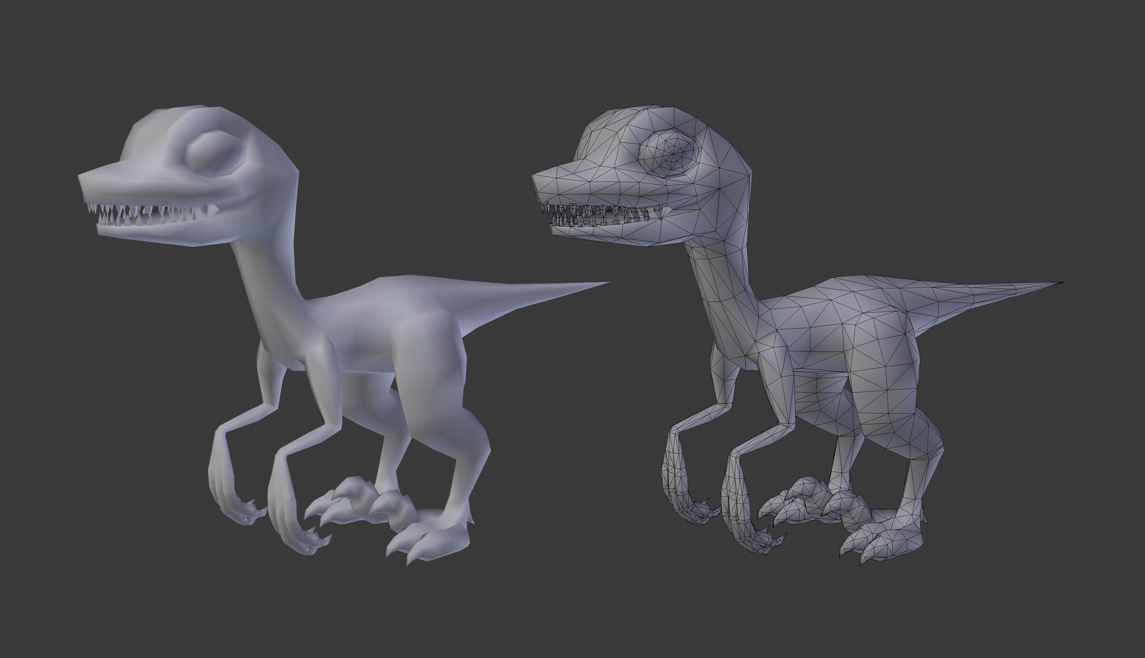 3D model Low Poly Raptor Animated VR / AR / low-poly | CGTrader