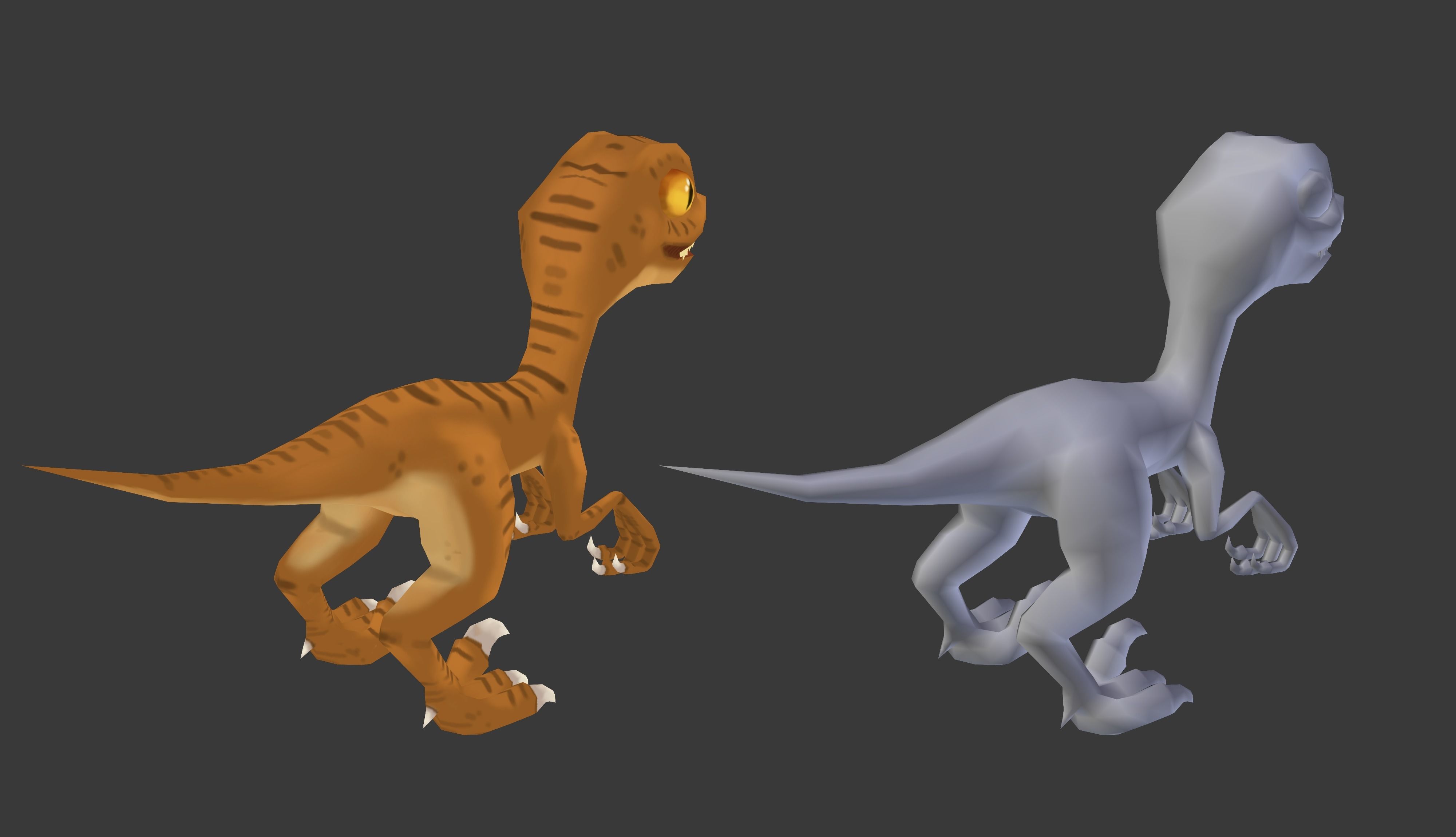3D model Low Poly Raptor Animated VR / AR / low-poly | CGTrader