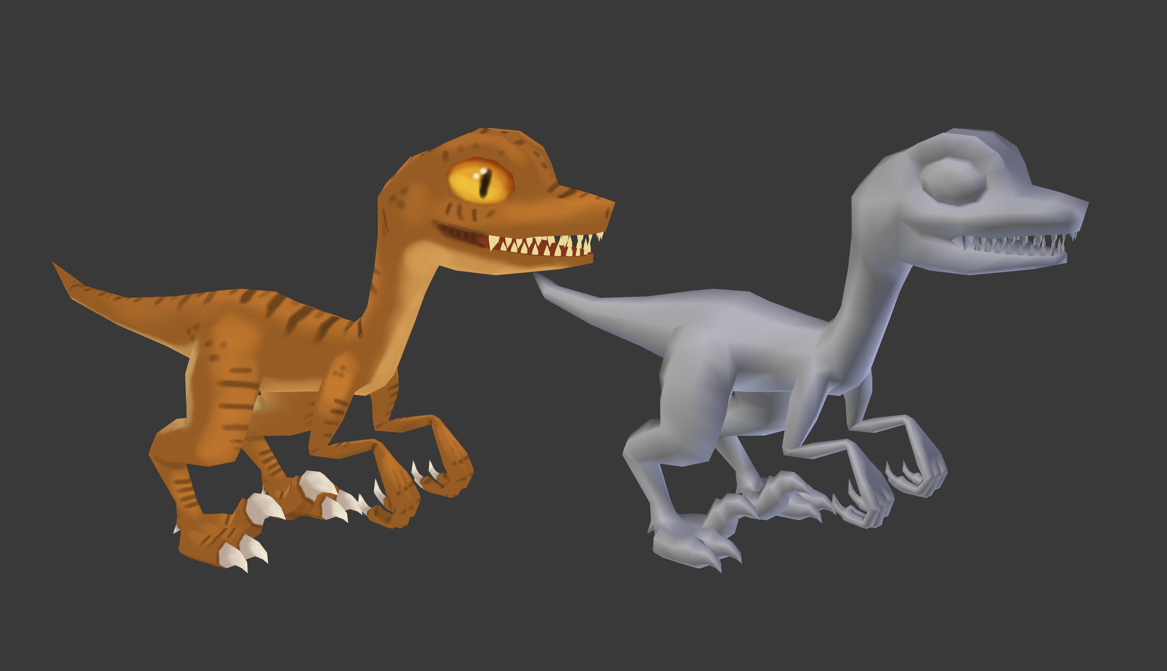 3D model Low Poly Raptor Animated VR / AR / low-poly | CGTrader