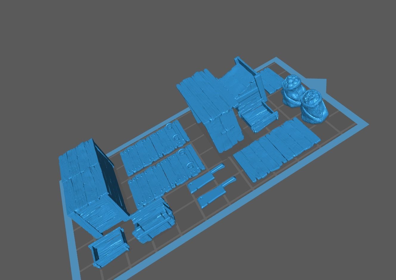 28mm Butcher and Meat 3D model 3D printable | CGTrader