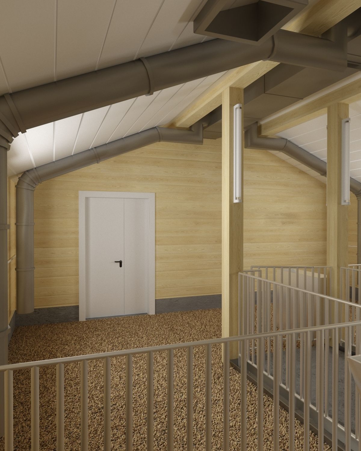 Pig farm 3D model | CGTrader