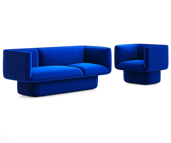 Block sofa and armchair by Mut Design 3D model | CGTrader