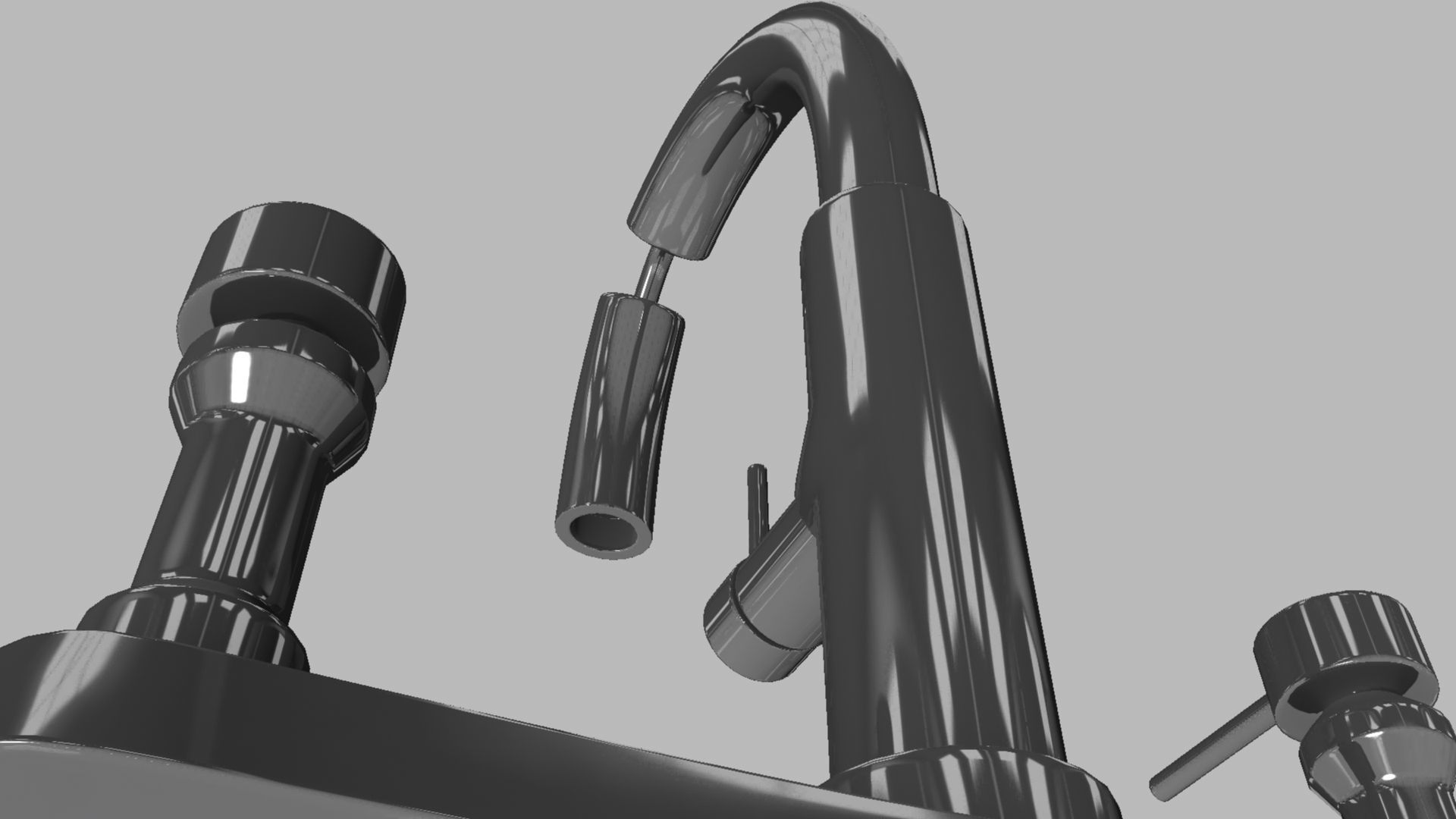 3D Tap kitchen faucet with two handles 3D model | CGTrader