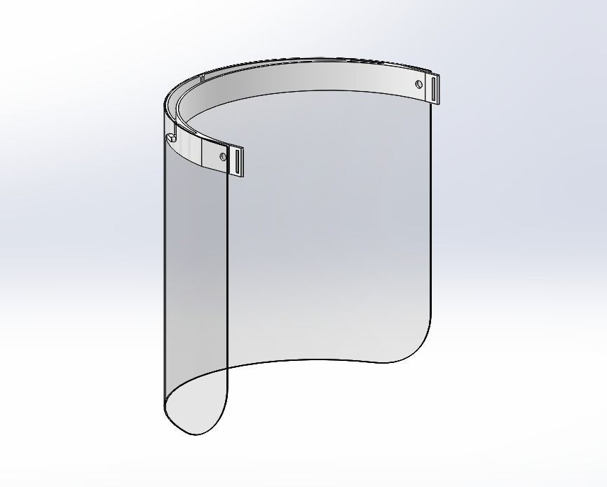 3D Printable face shield 3D model 3D printable | CGTrader