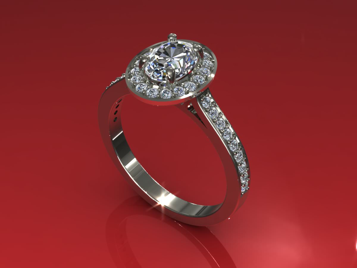 Diamond Ring 3D model | CGTrader