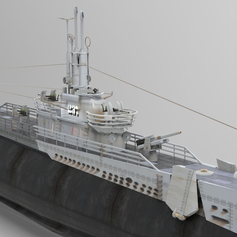 USS Trigger in various formats 3D model | CGTrader