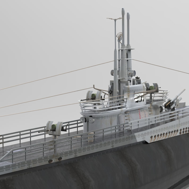 USS Trigger in various formats 3D model | CGTrader
