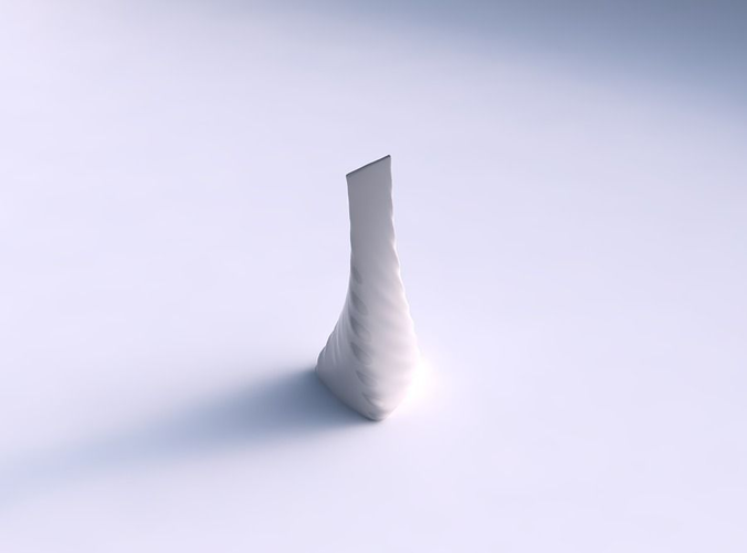 Vase twist grounded tilted triangle with relaxed large twists 3D model ...