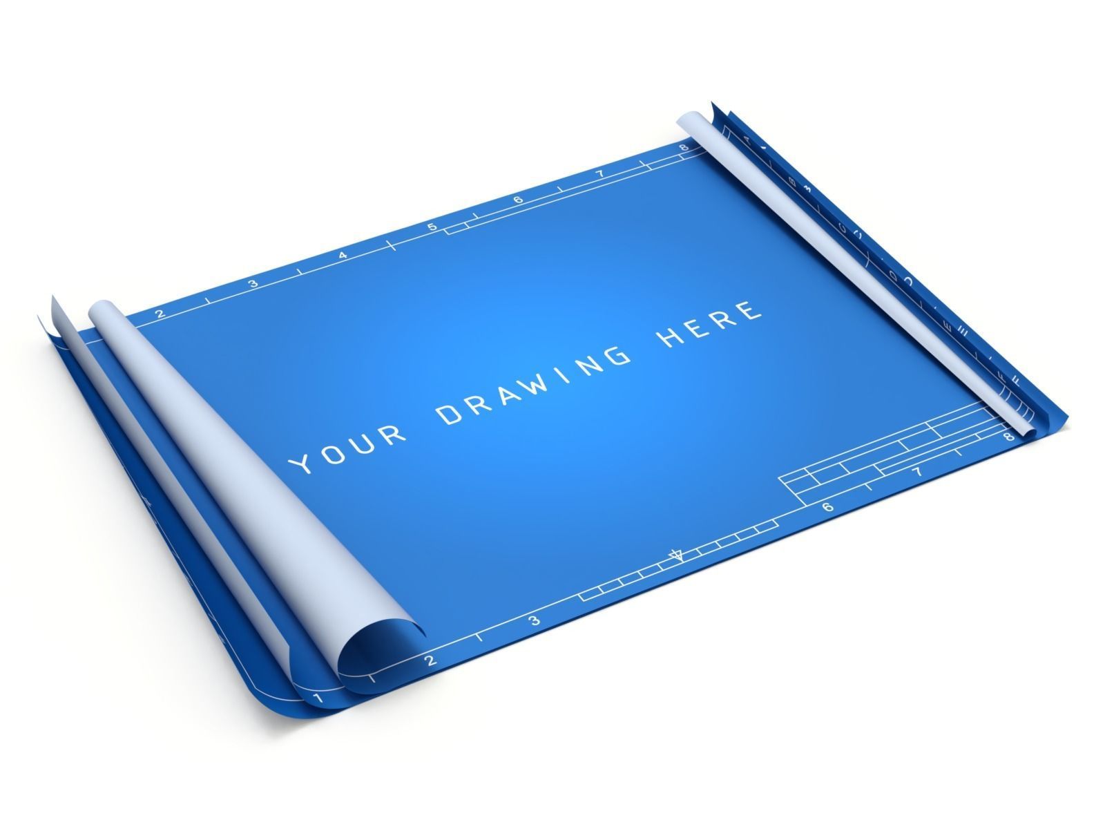 Empty Blueprint 3D model | CGTrader