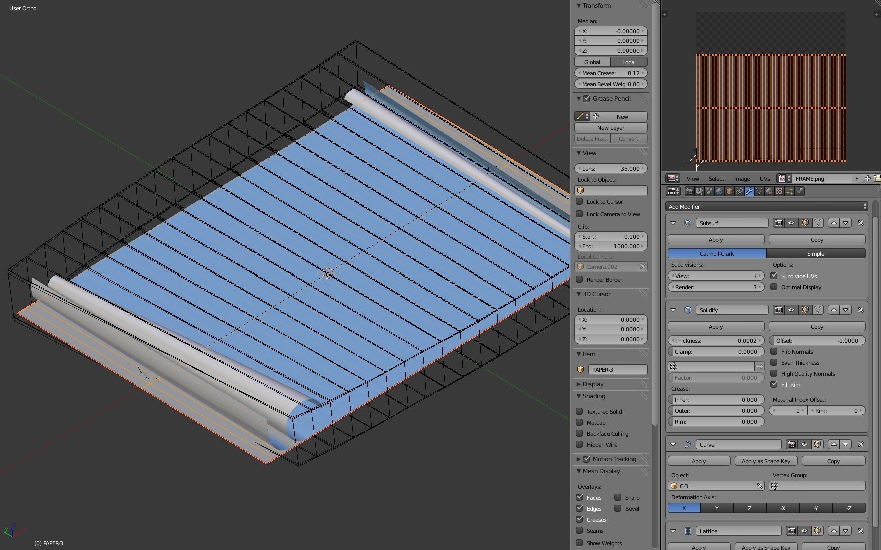 Empty Blueprint 3D model | CGTrader