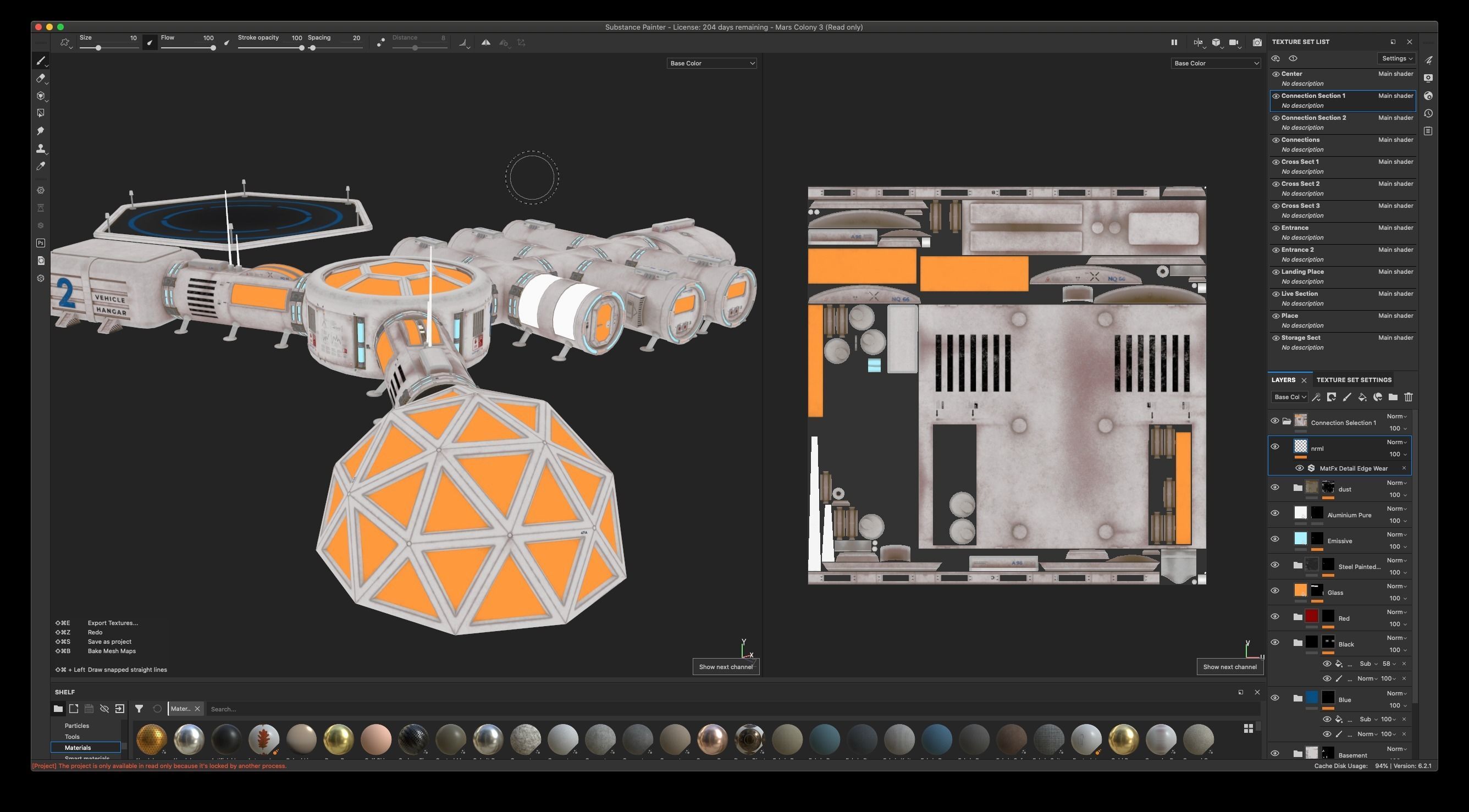 3D model Space Mars Colony Scene 8K Textures and UnrealEngine Scene VR ...
