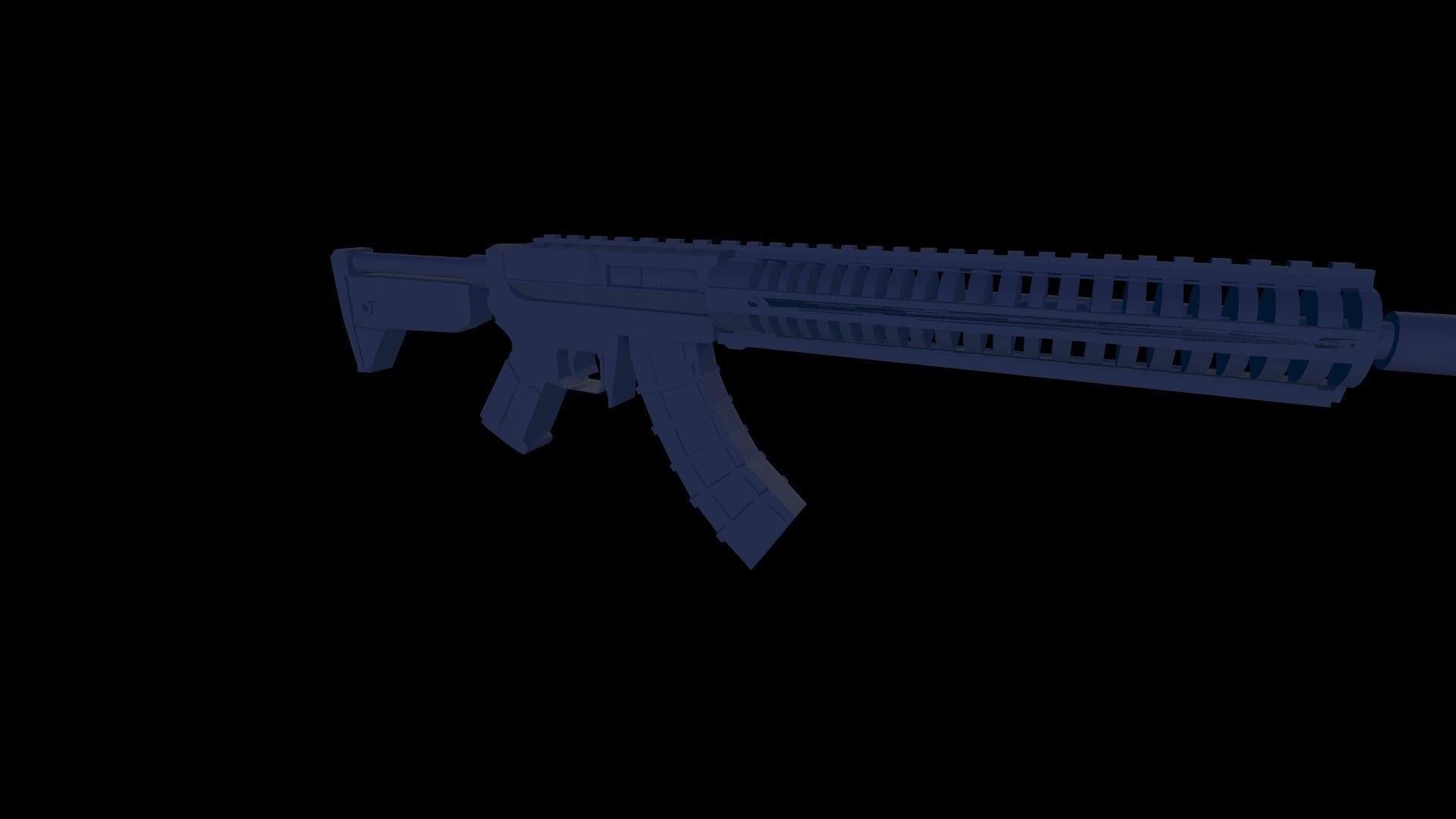 MK47 Gun 3D model | CGTrader