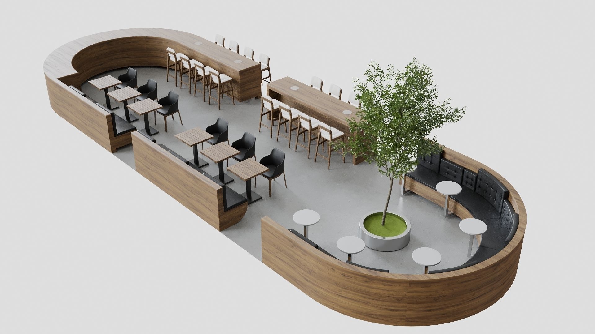 Food Court 3 3D model | CGTrader