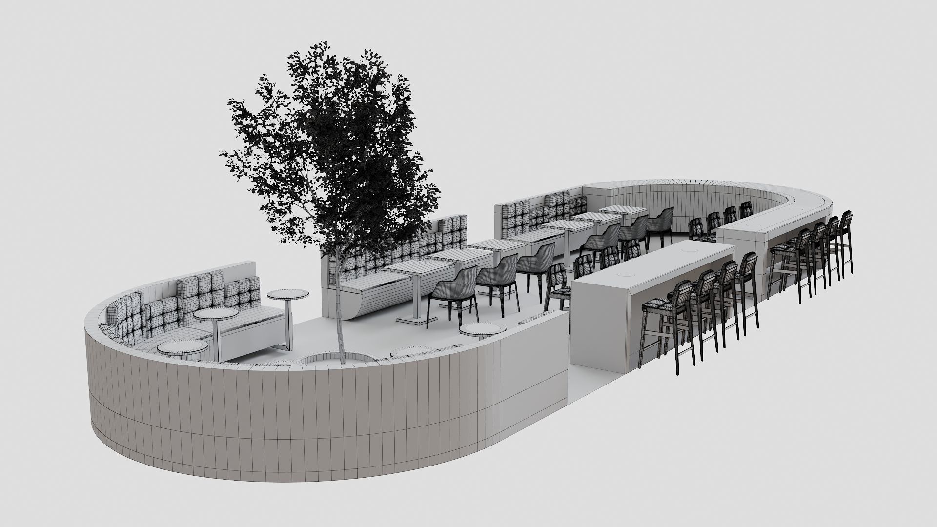 Food Court Pack 3D Model Collection | CGTrader