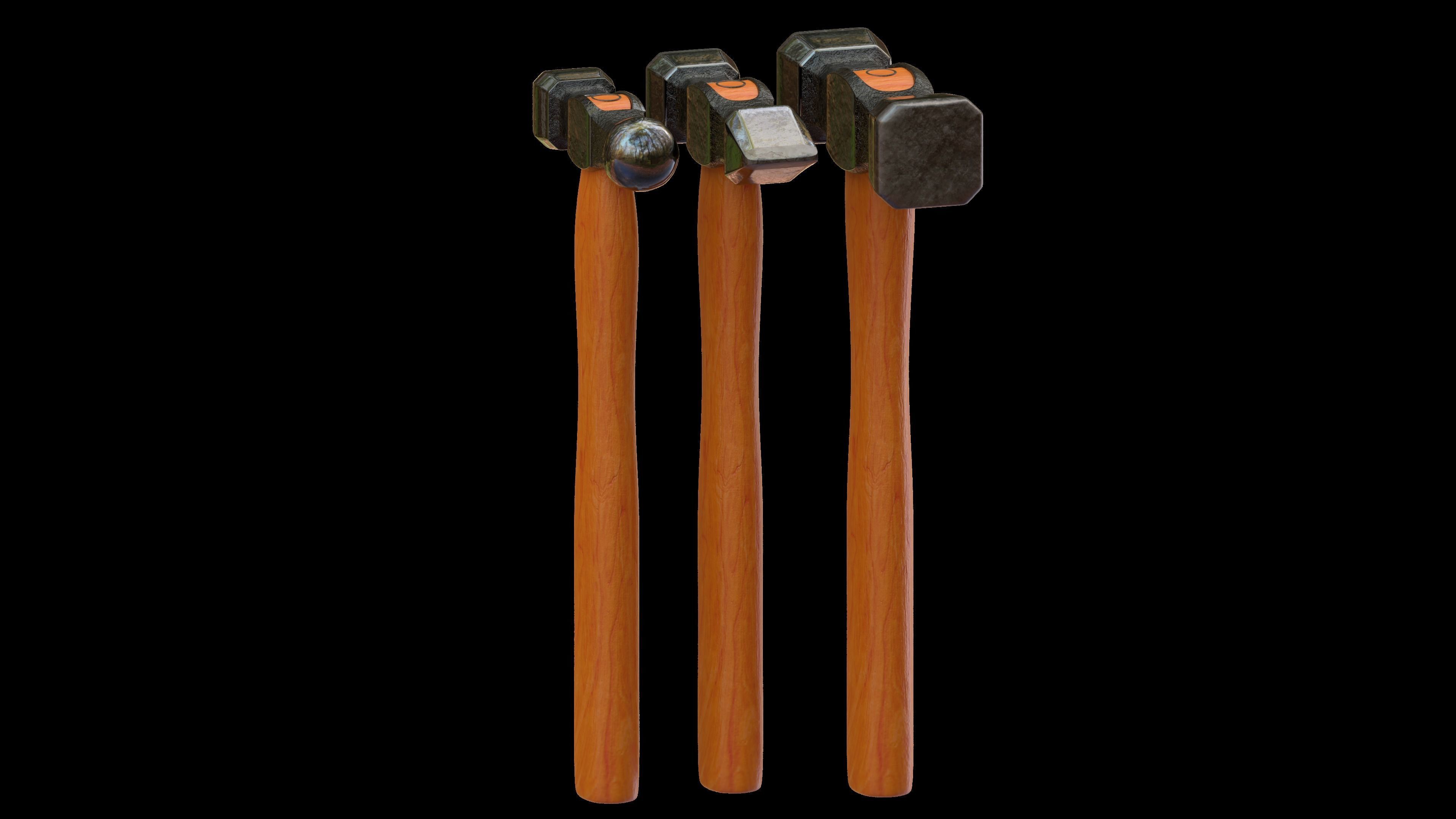 3D model Forging hammer pack VR / AR / low-poly | CGTrader