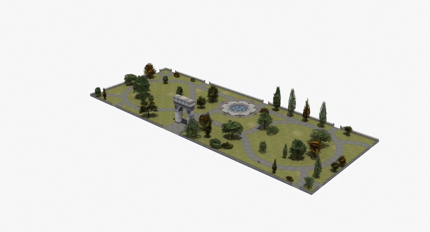 City Park 3D model | CGTrader