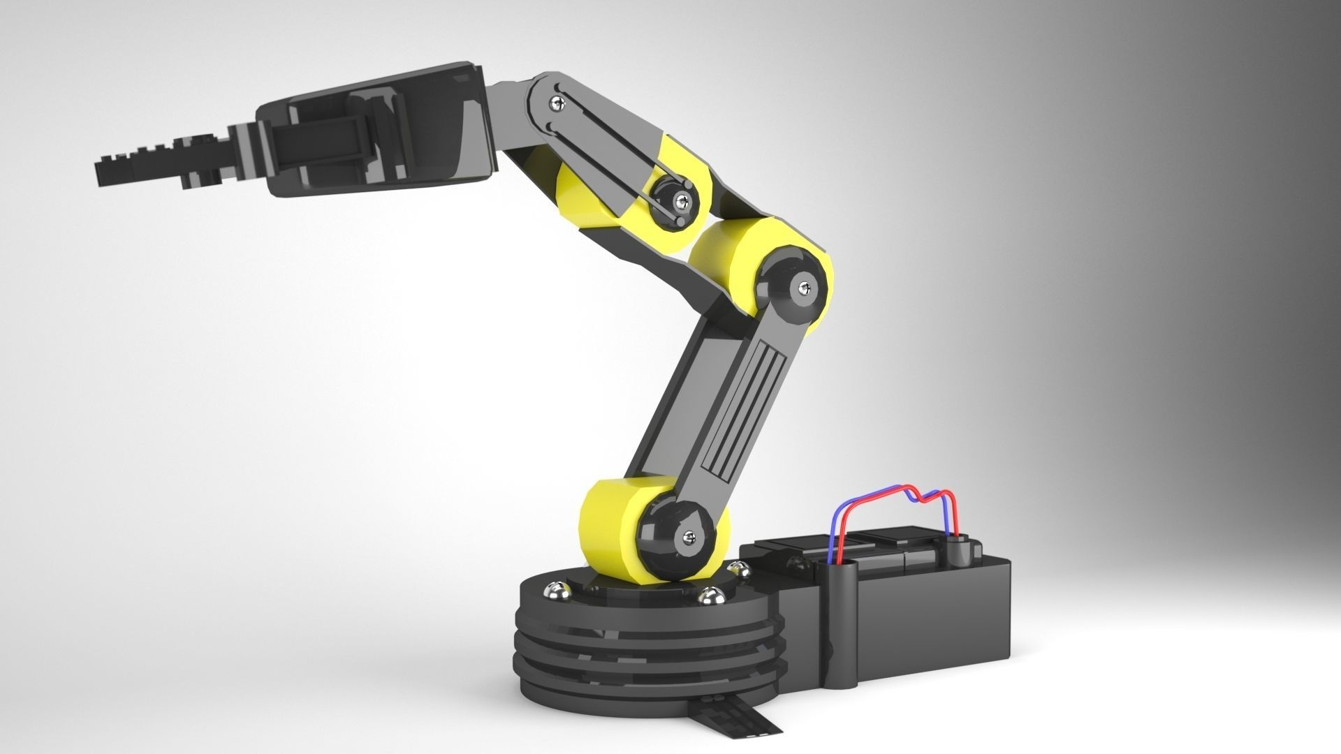 Simple Robot Low Poly free 3D model | CGTrader