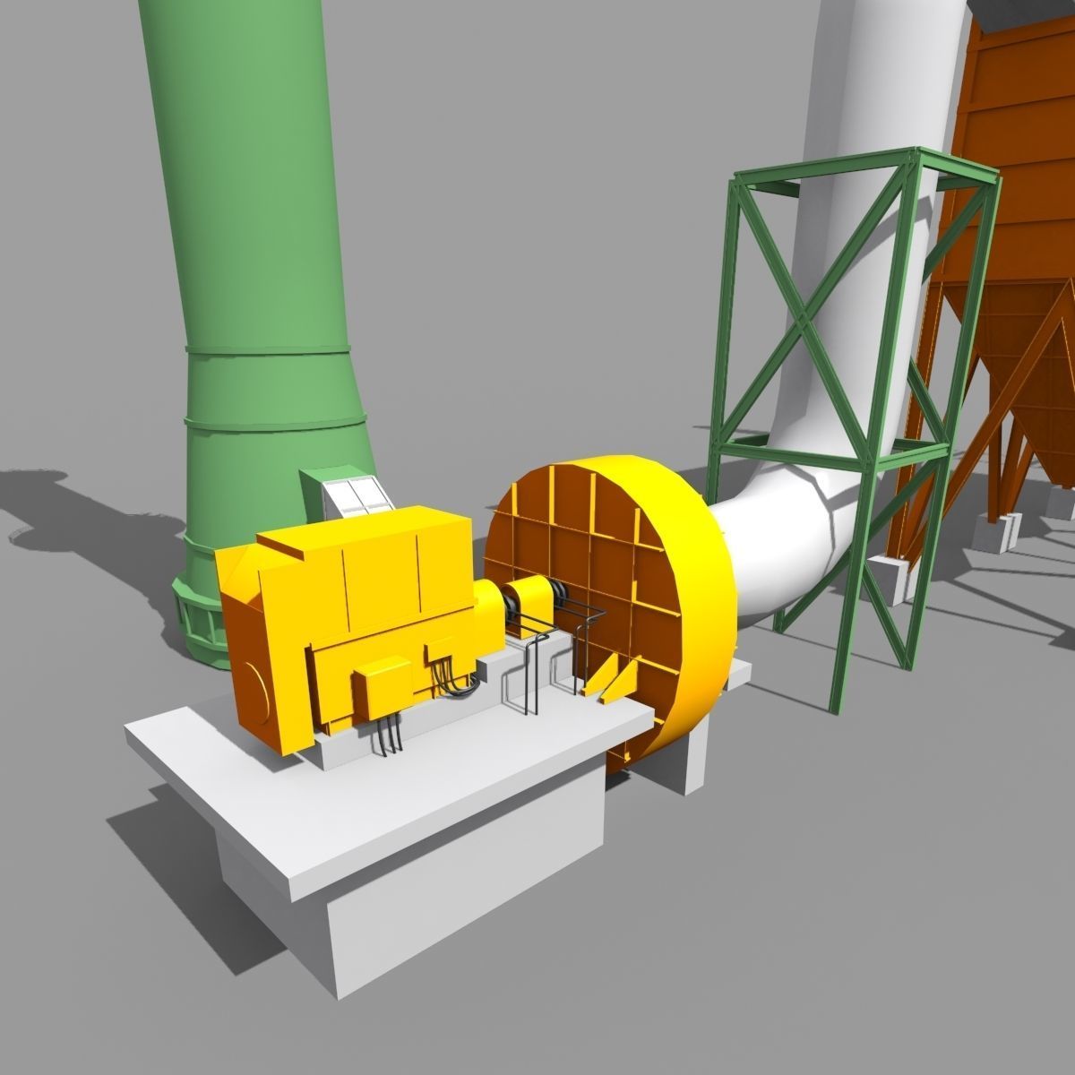 Deduster system 3D model | CGTrader