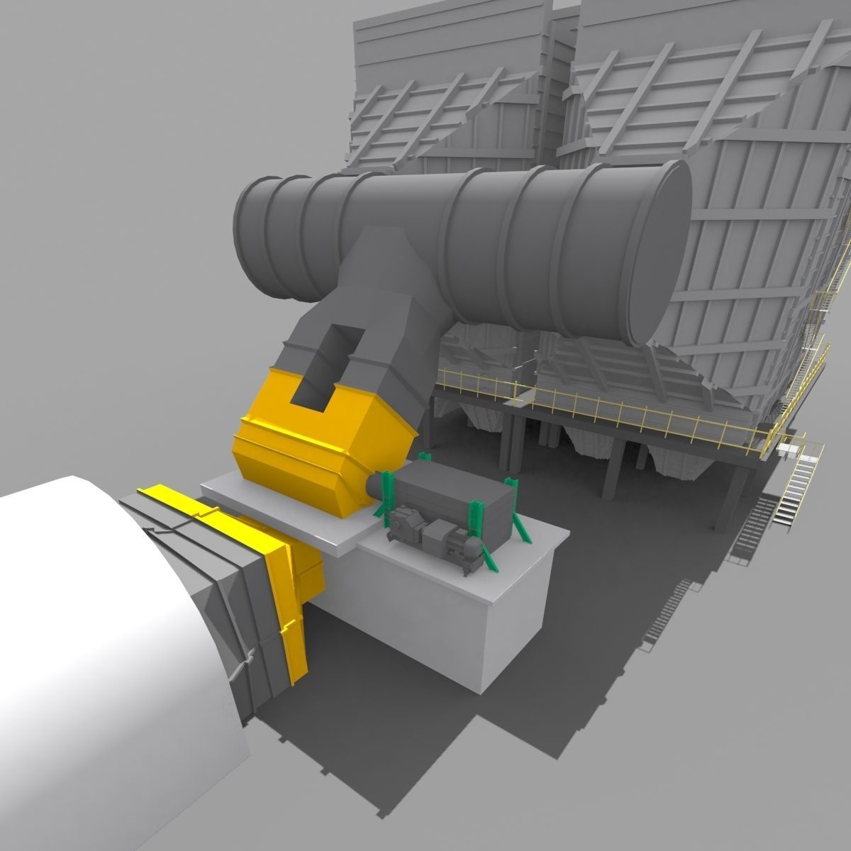 Electrostatic Precipitation ESP 3D model | CGTrader