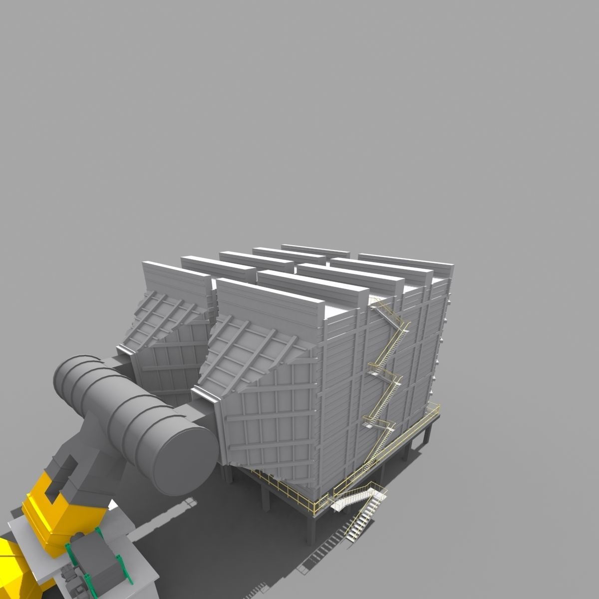 Electrostatic Precipitation ESP 3D model | CGTrader