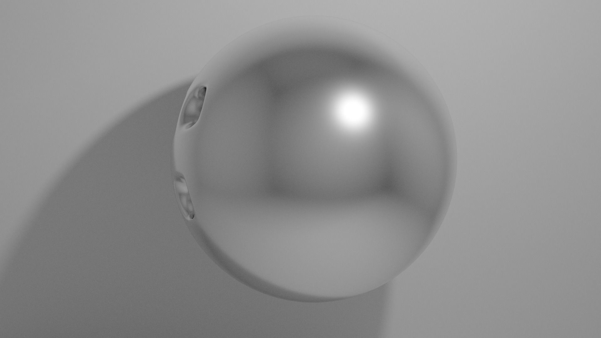 Silver Bowling Ball 3D model | CGTrader