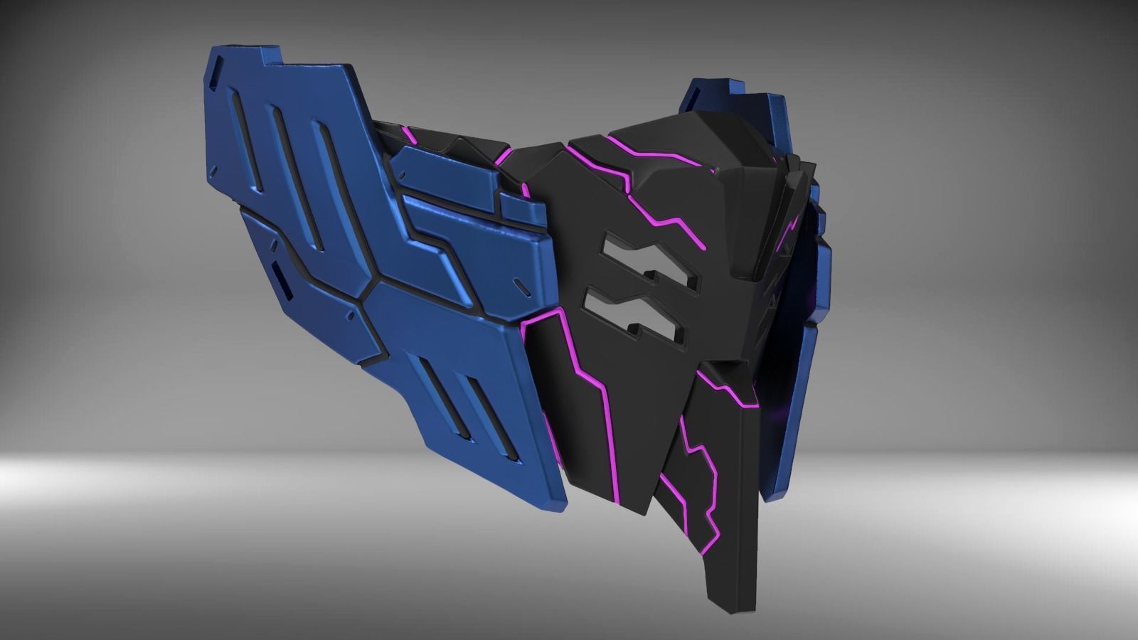 Vidar Mecha Mask 3D model 3D printable | CGTrader