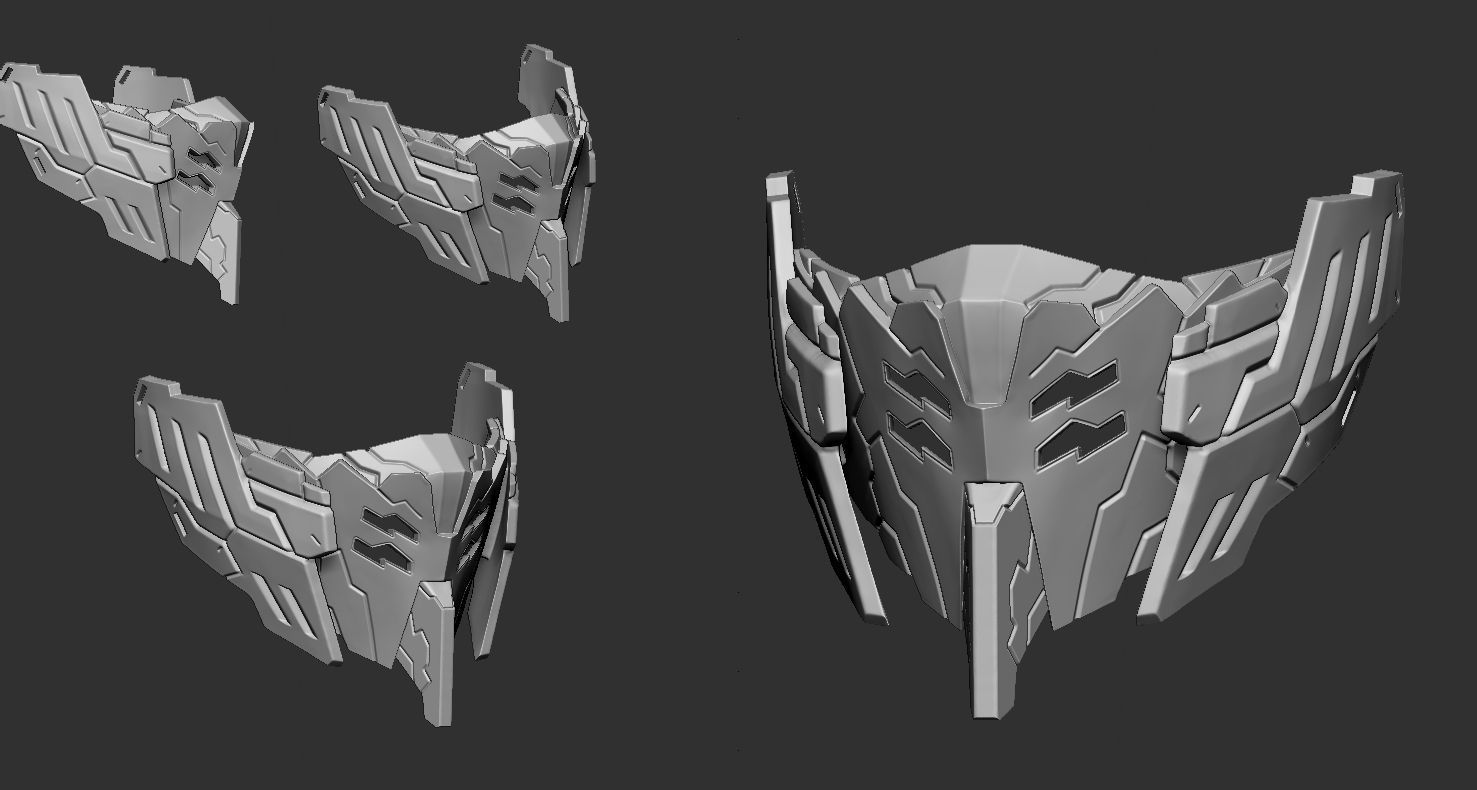 Vidar Mecha Mask 3D model 3D printable | CGTrader