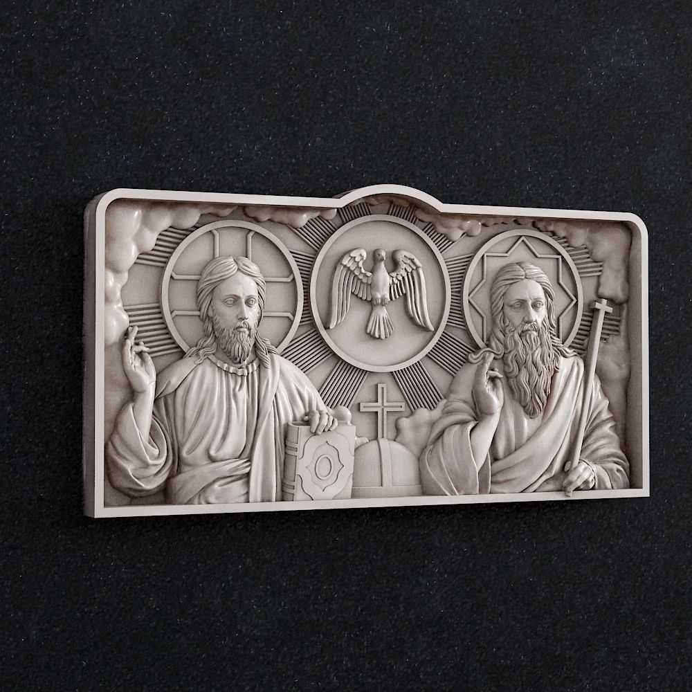 icon Holy Trinity 3D model 3D printable | CGTrader