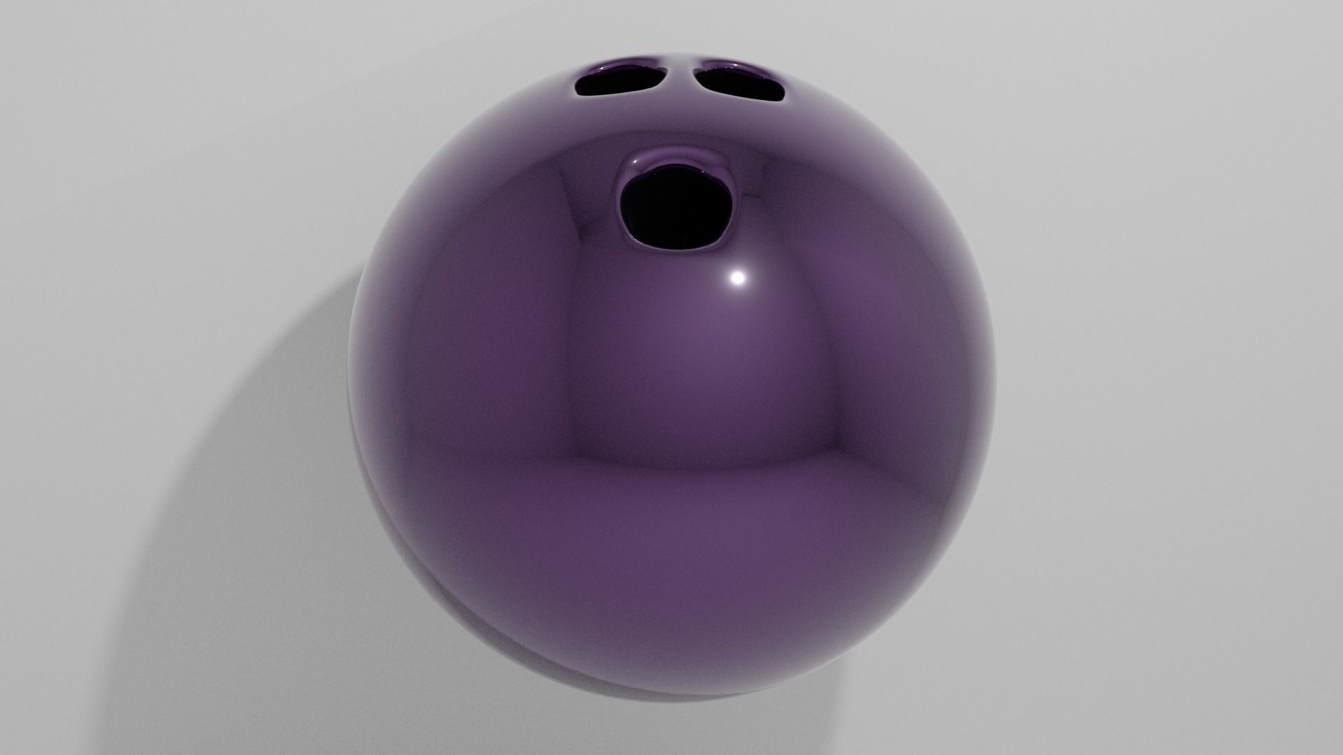 Dark Purple Bowling Ball 3D model | CGTrader