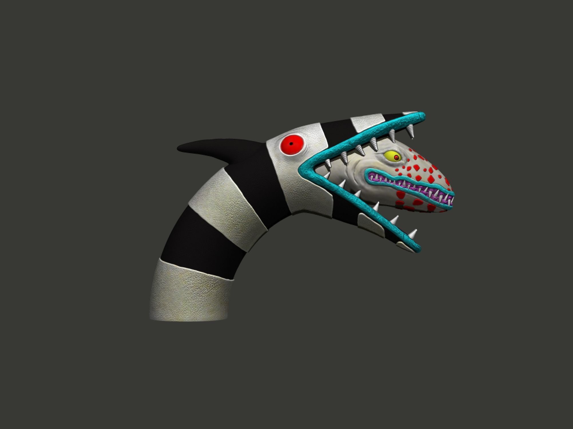 Beetlejuice Sandworm Diorama 3D model 3D printable | CGTrader