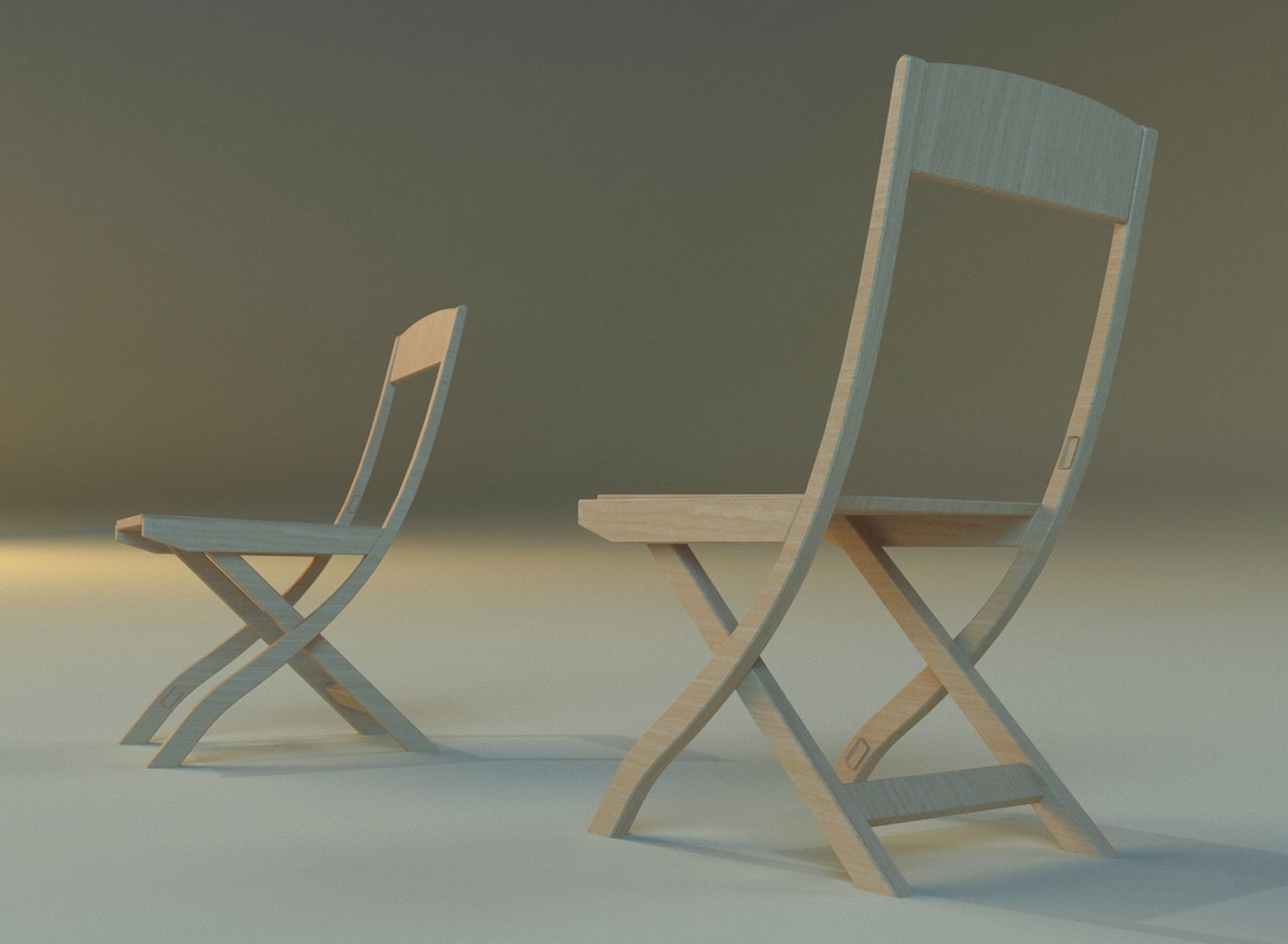 Chair folding 3D model | CGTrader