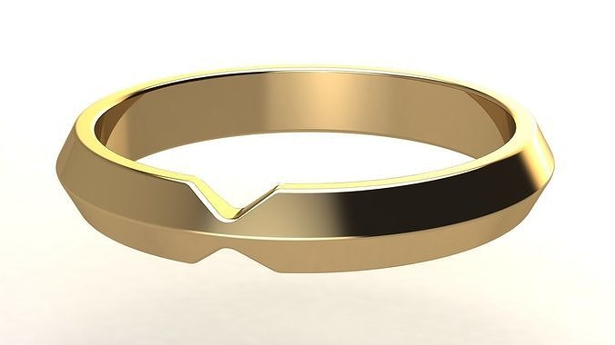 Nesting Narrow Band Ring 3D model 3D printable | CGTrader