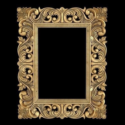 bronze frame 3D model 3D printable | CGTrader