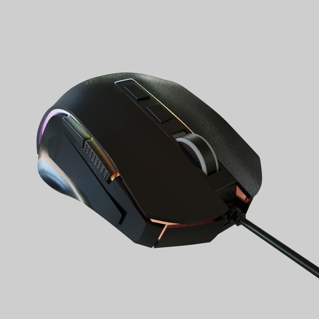 Red Dragon Griffin Mouse 3D model | CGTrader