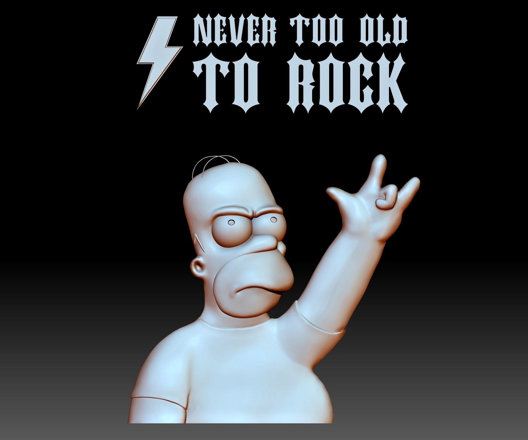 Homer Simpson STL file - relief for CNC router 3D model 3D printable ...