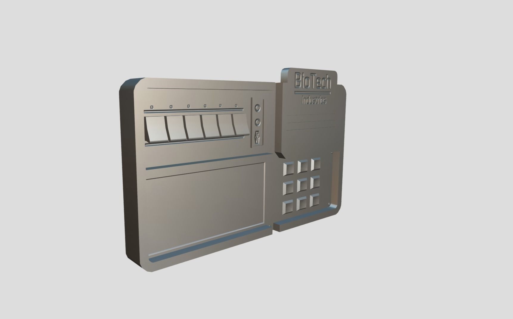 3D model Sci-fi Control Panel VR / AR / low-poly | CGTrader
