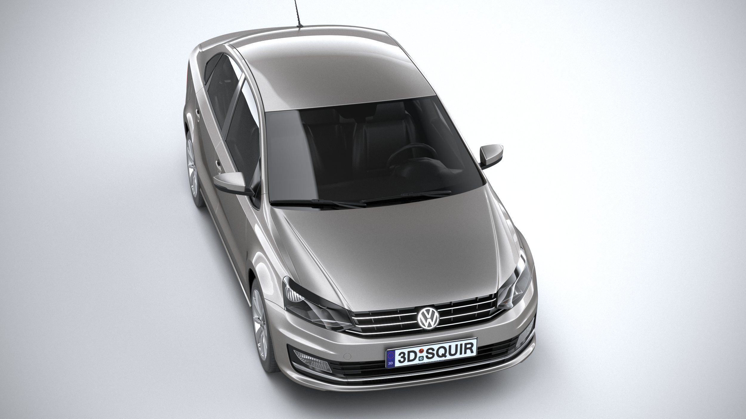 Volkswagen Polo Sedan 2017 3D model | CGTrader