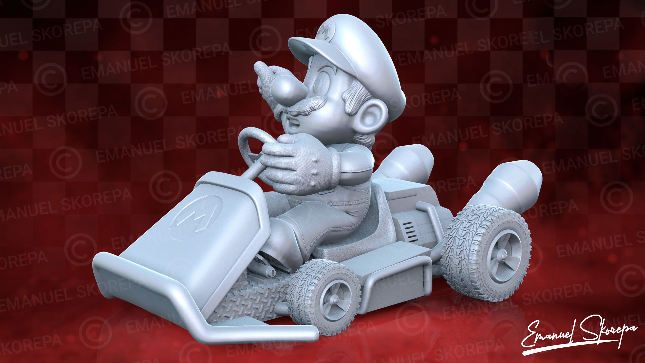Mario Kart 3D Printable 3D model 3D printable | CGTrader